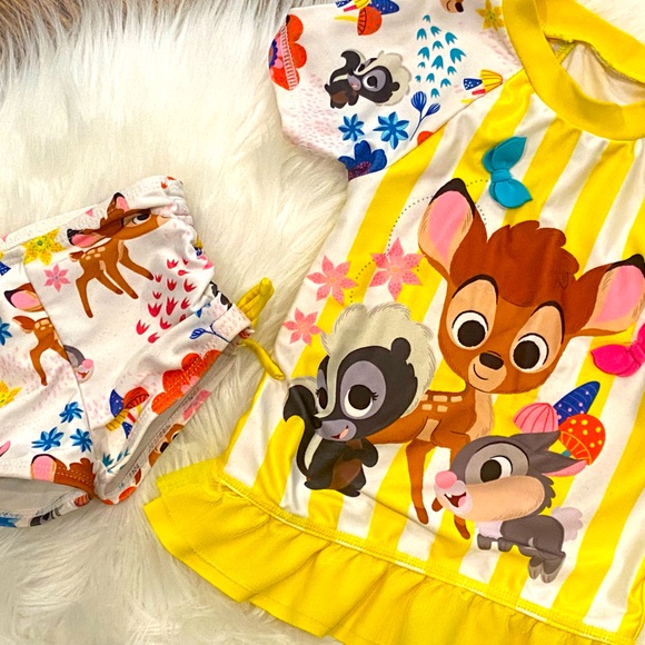 Disney | Swim | Disney Bambi Two Piece 2t Swimsuit Tiny Speckles Of ...